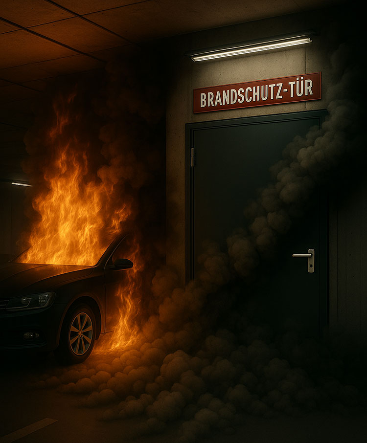 Mythos Brandschutztür – Warum feuerfeste Türen in Tiefgaragen keinen ...